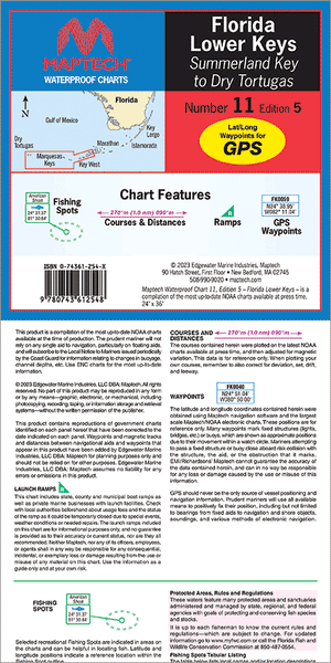 MAPTECH Florida: Lower Keys Waterproof Chart – Crook and Crook Fishing ...