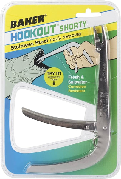 BAKER H6S Stainless Steel Shorty HooKouT – Crook and Crook Fishing ...
