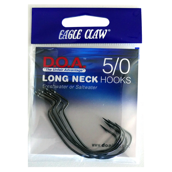 DOA Lures Long Neck Offset Worm Hook – Crook and Crook Fishing ...