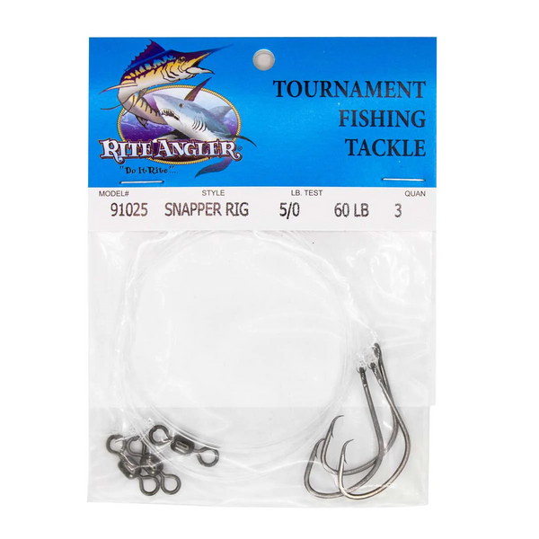 RITE ANGLER Snapper Rig - 3 pack – Crook and Crook Fishing, Electronics ...
